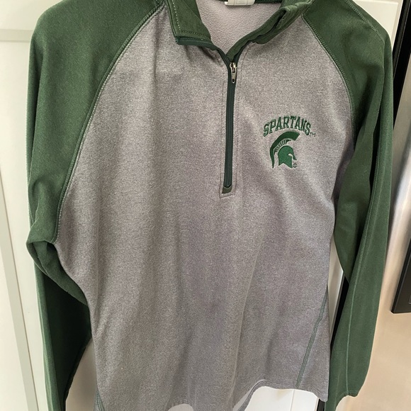Tops | Michigan State Spartan Quarter Zip | Poshmark